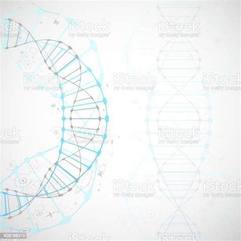 과학 형판 블루 배경이미지 또는 배너입니다 Dna 분자를 Dna에 대한 스톡 벡터 아트 및 기타 이미지 Dna 개념 개념과 주제 Istock