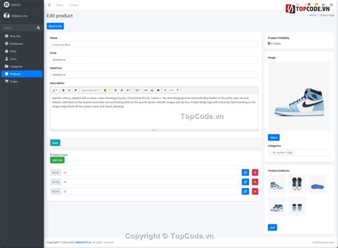 Source code báo cáo website bán giày bằng ASP NET SQL đạt điểm cao