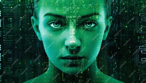 Premium Photo Computer Code Hologram And Person Thinking Of Data