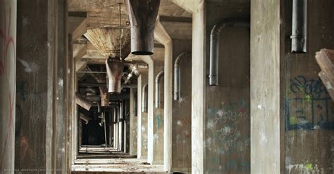 column array concrete central grain elevators invisible threads