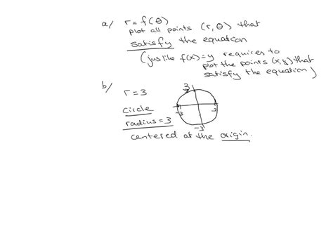 SOLVED a To graph a polar equation r f θ we plot all the points r θ that the equation b