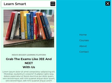 Toggle Sidebar Code Using JavaScript In Web Development