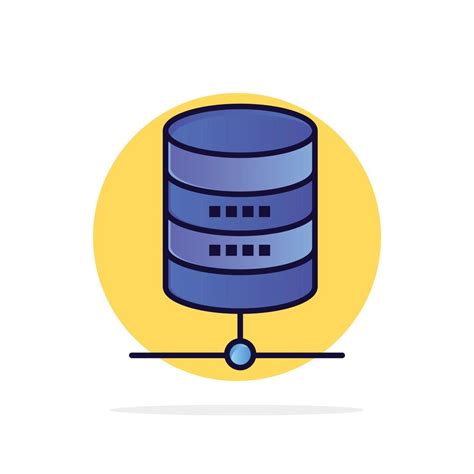 Dollar Server Money Computing Abstract Circle Background Flat Color Icon 13248593 Vector Art At