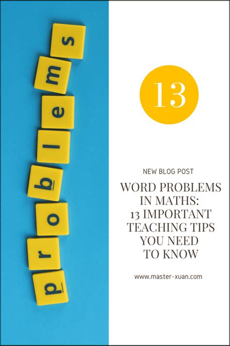Word Problems In Maths 13 Important Teaching Tips You Need To Know ~ Master Xuan