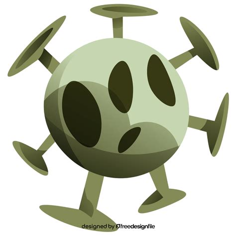 Coronavirus Germ Clipart Vector Free Download