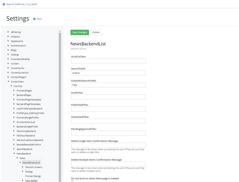 classic ui adding fields to the content type backend search progress