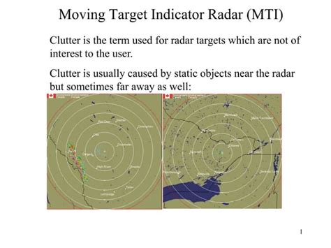 Moving Target Indicator Radar Mti 4 Ppt