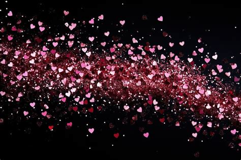 Beautiful Abstract Hearts Background Generative Ai Stock Illustration Illustration Of Vibrant