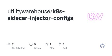 Github Utilitywarehousek8s Sidecar Injector Configs