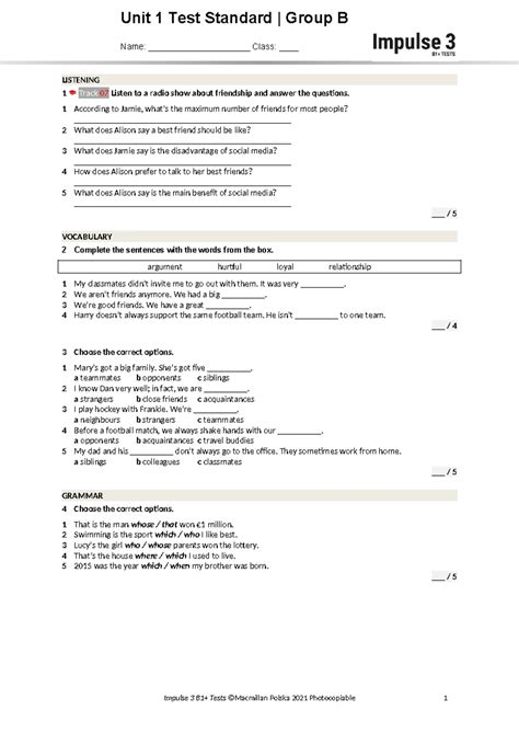 681789006 impulse 2 sb answer key starter unit my free time page 4