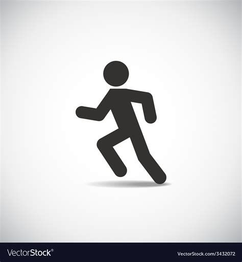 Man Running Royalty Free Vector Image VectorStock