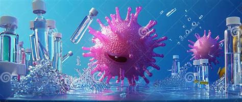 Visualizing Sanitization And Disinfection Procedures That Prevent Viruses And Bacteria From