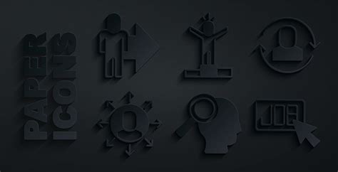 검색 작업 교환 작업 멀티태스킹 관리자 작업 검색 생산적인 사람 및 경영진 아이콘의 리더에 대한 돋보기를 설정합니다 벡터 3차원 형태에 대한 스톡 벡터 아트 및 기타 이미지