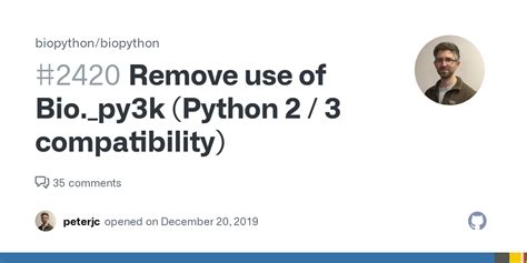 Remove Use Of Bio Py K Python Compatibility Issue Biopython Biopython GitHub