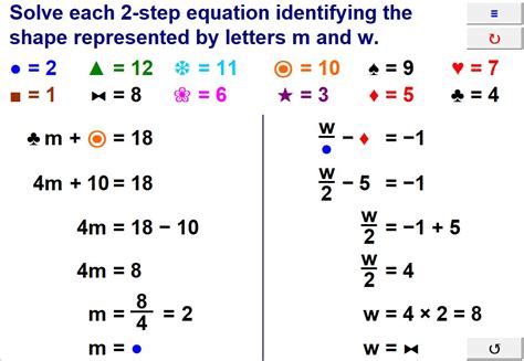 Solve Equations Using Shapes Teaching Resources