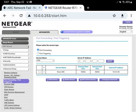 Roon Arc Netgear Nighthawk R7900p Port Forwarding Setup Support Roon Labs Community