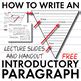 How To Write An Introductory Paragraph FREE Slides Handout Model Intro