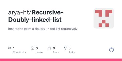 Github Arya Htrecursive Doubly Linked List Insert And Print A