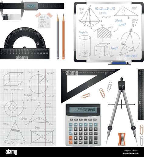 mathematical instruments stock vector images alamy