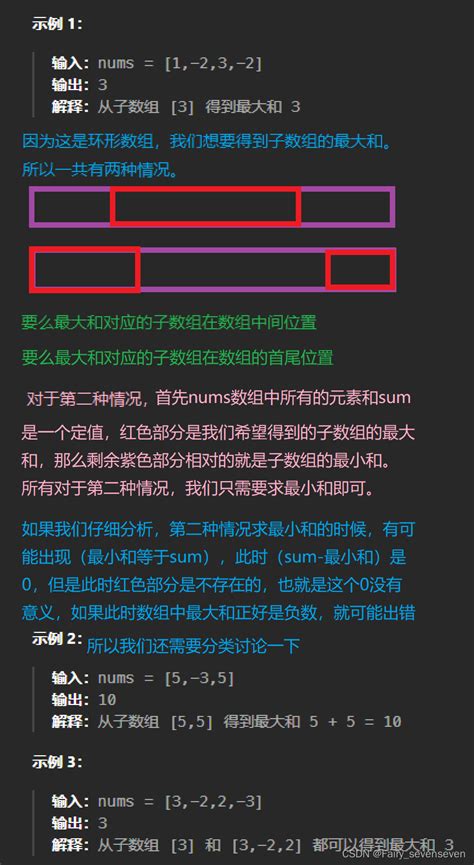 【七】【c语言 动态规划】最大子数组和、环形子数组的最大和、乘积最大子数组，三道题目深度解析