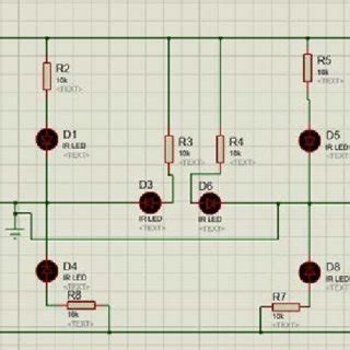 IR LED Design Schematic For Two Cameras The IR LEDs Are Arranged In Download Scientific