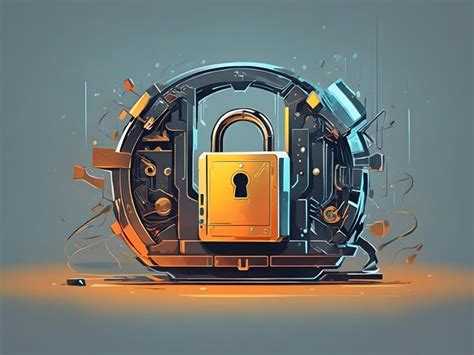 Premium Ai Image Flat Illustration Of Network Security Lock Concept
