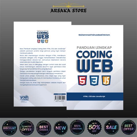 Jual Panduan Lengkap Coding Web Html Css Dan Javascript Yash