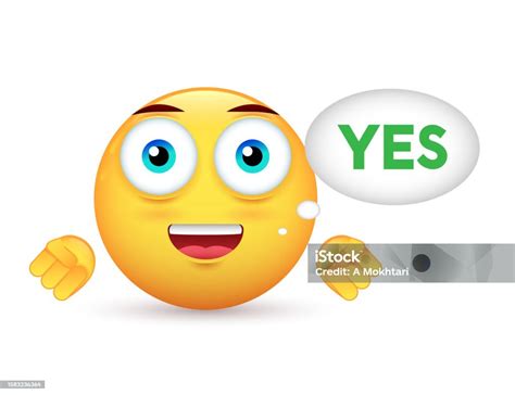 Emoticon Say Yes Stock Illustration Download Image Now Emoji Yes