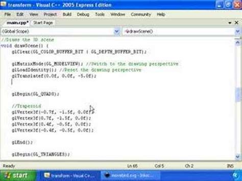 OpenGL Tutorial Transformations And Timers Part Of YouTube
