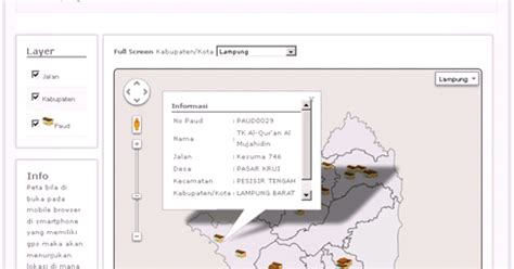 Source Code Sistem Informasi Geografis Web Lokasi Paud
