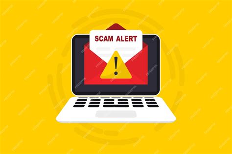 Premium Vector Scam Alert Network And Internet Security Hacker Attack