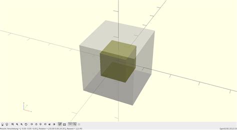 Nested Transparency In Openscad Output Stack Overflow