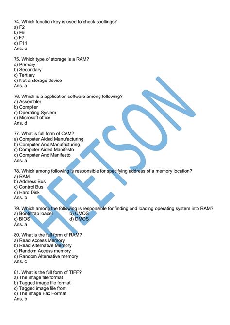 Computer Basic Questions And Answers Mcq Pdf Programming Languages Computing