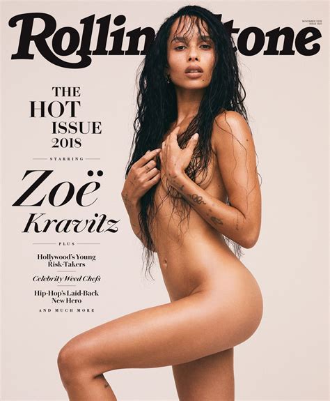 Zoe Kravtiz Naked For Rolling Stone Magazine Of The Day