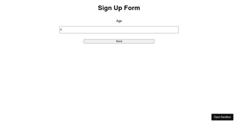 Age Checker Form Codesandbox