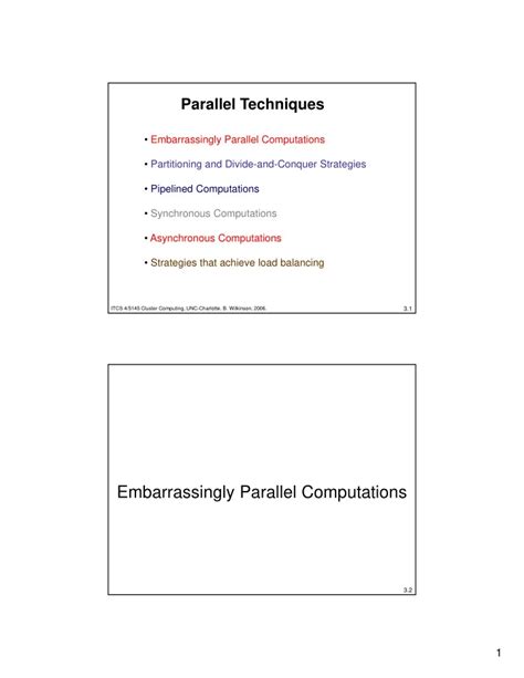 Pdf Embarrassingly Parallel Computations 32 1 Embarrassingly Parallel Pdf Document 832292