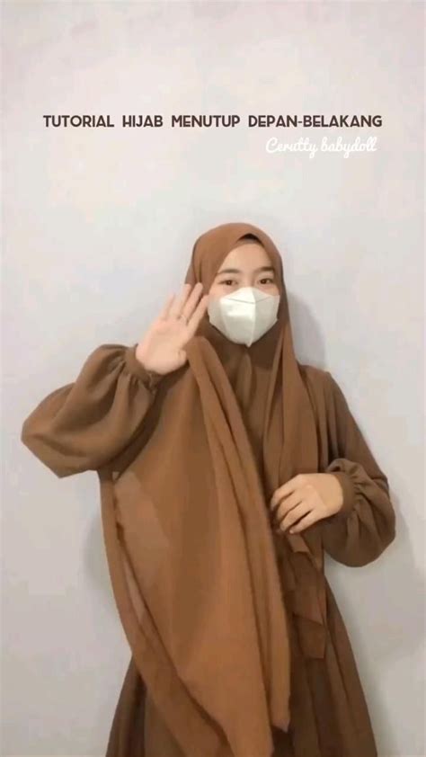 Tutorial Hijab Syari Menutup Dada Gaya Jilbab Tutorial Hijab Mudah Gaya Hijab