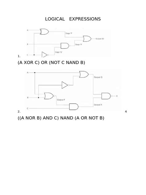 Logical Expressions Pdf