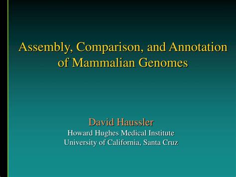 Ppt Assembly Comparison And Annotation Of Mammalian Genomes Powerpoint Presentation Id 6785473