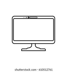 Computer Monitor Mouse Cursor Vector Illustration Stock Vector Royalty Free