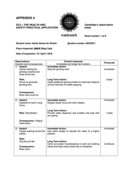 Physical Training Risk Assessment Docx Physical Training Risk Assessment Docx