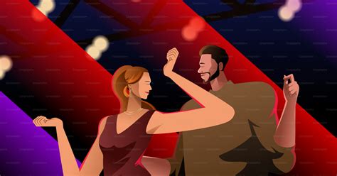 댄스 플로어에서 춤을 추는 남자와 여자 벡터 Unsplash의 파티 이미지