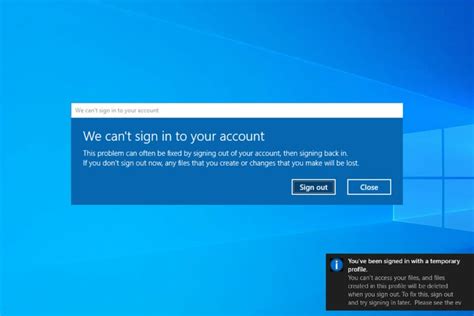 Fix Signed In With A Temporary Profile Error In Windows 1011