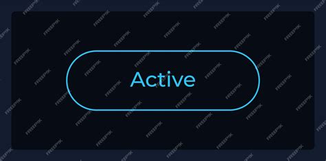 Premium Vector Active Button State Ui Element Template