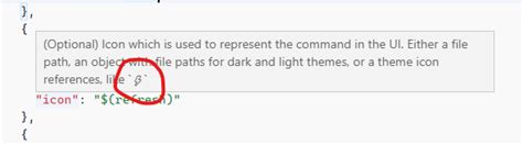 JSON Doc Needs To Escape Icon Reference Issue Microsoft Vscode GitHub