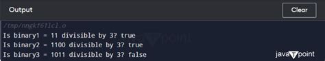How To Check If A Binary Number Is Divisible By 3 Tpoint Tech