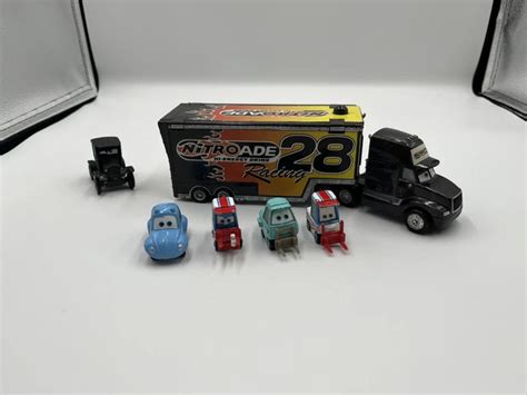 Disney Pixar Cars Nitroade 28 Hauler Truck 1 55 Diecast And Mini