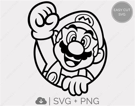 Super Mario Svg Mario Bundle Svg Mario Silhouette Mario 42 Off