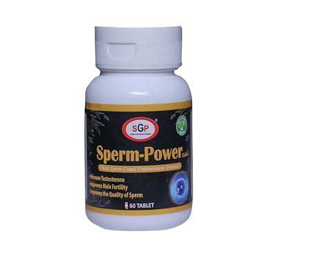 Buy SGP Sperm Booster Tablets for Men | Ayurvedic Male Fertility Sperm Booster Supplements (60 ...