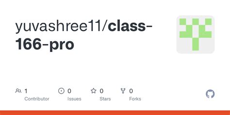 Github Yuvashree11 Class 166 Pro